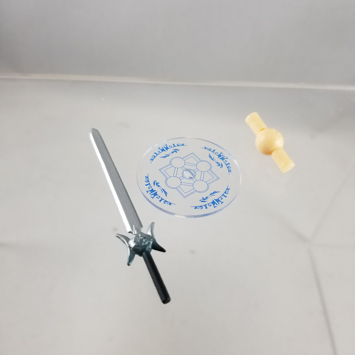 63 -Kureha's Silver & Blue Spirit Sword With Effect Piece| Chibi Chop Shop