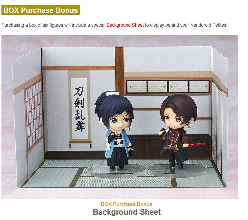 Nendoroid Petite: Touken Ranbu -ONLINE-: 1st Squad Backdrop Bonus ...