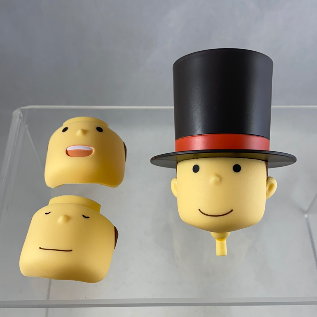 1076 -Professor Layton Faces & Hat (Complete Head)| Chibi Chop Shop