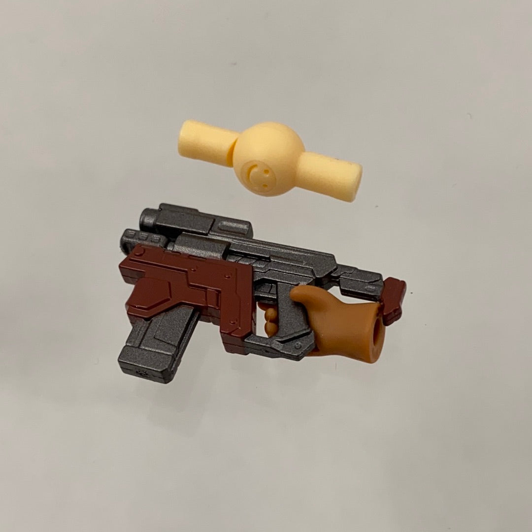 1531 -V (Female) Grey & Maroon Submachine Gun| Chibi Chop Shop