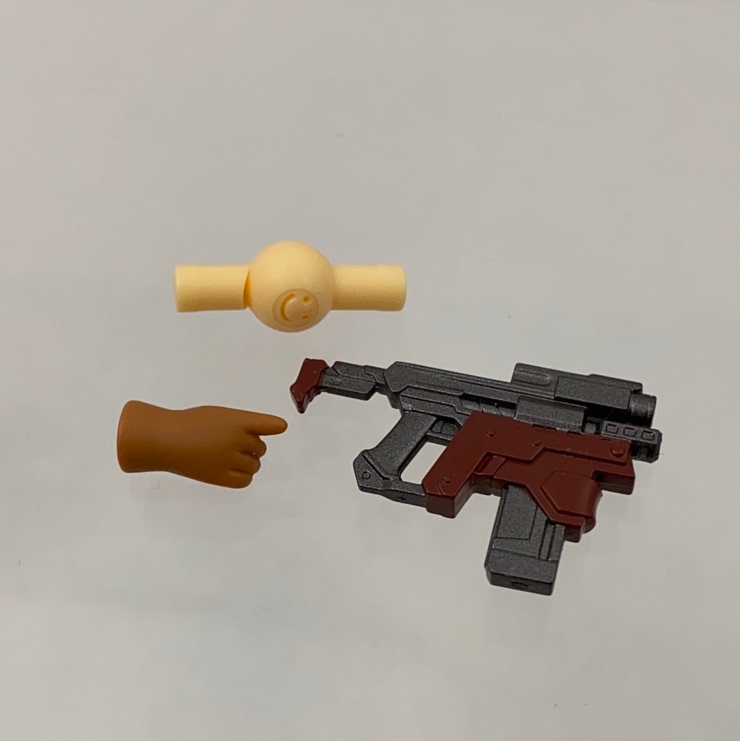 1531 -V (Female) Grey & Maroon Submachine Gun| Chibi Chop Shop